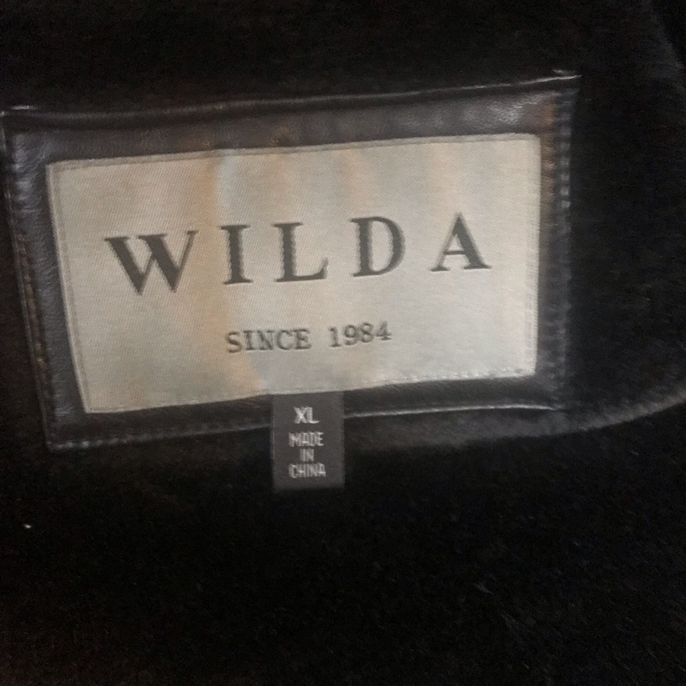 Wilda Black Leather Vintage Jacket Xl - Gem